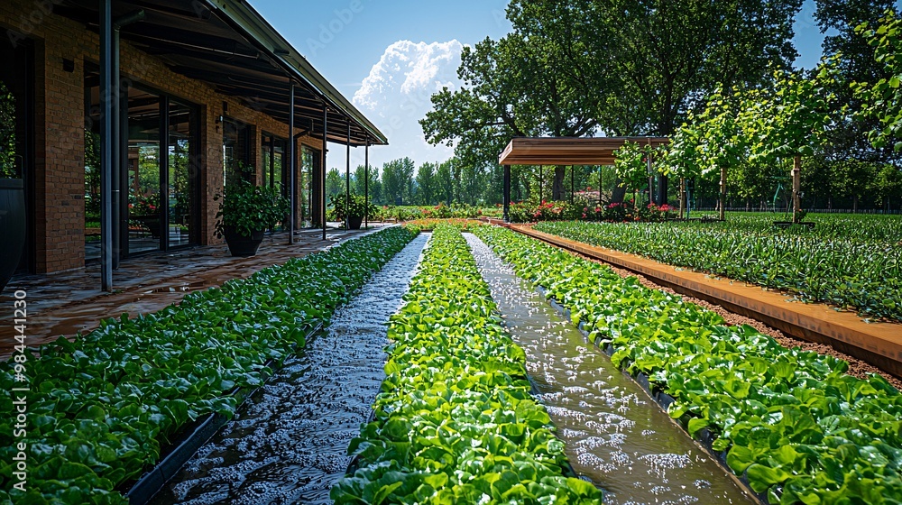 An AI-powered irrigation system adjusting water levels based on sensor ... An AI-powered irrigation system adjusting water levels based on sensor ...