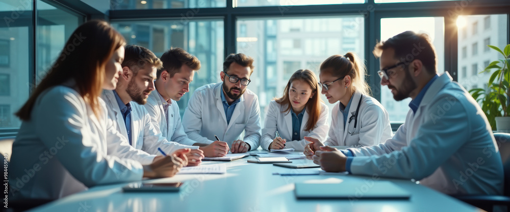 Cell Therapy Teamwork: Team Of Medical Experts Discussing Research And ...