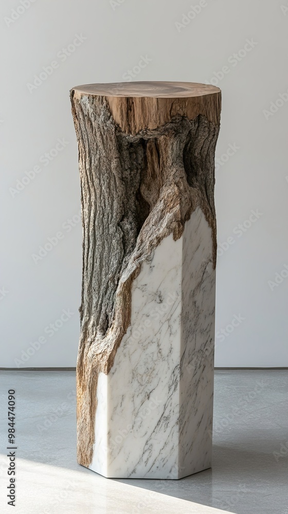 Modern Wood and Marble Table Design: A Unique Blend of Nature and ...