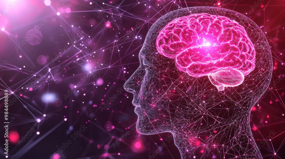 Futuristic image of emotion recognition technology and a brain computer ...