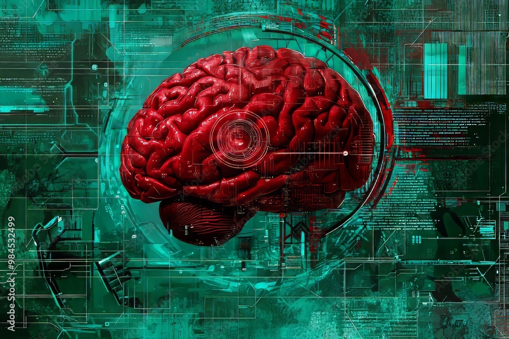 Human brain. Concepts of the brain in the development of stocks ...