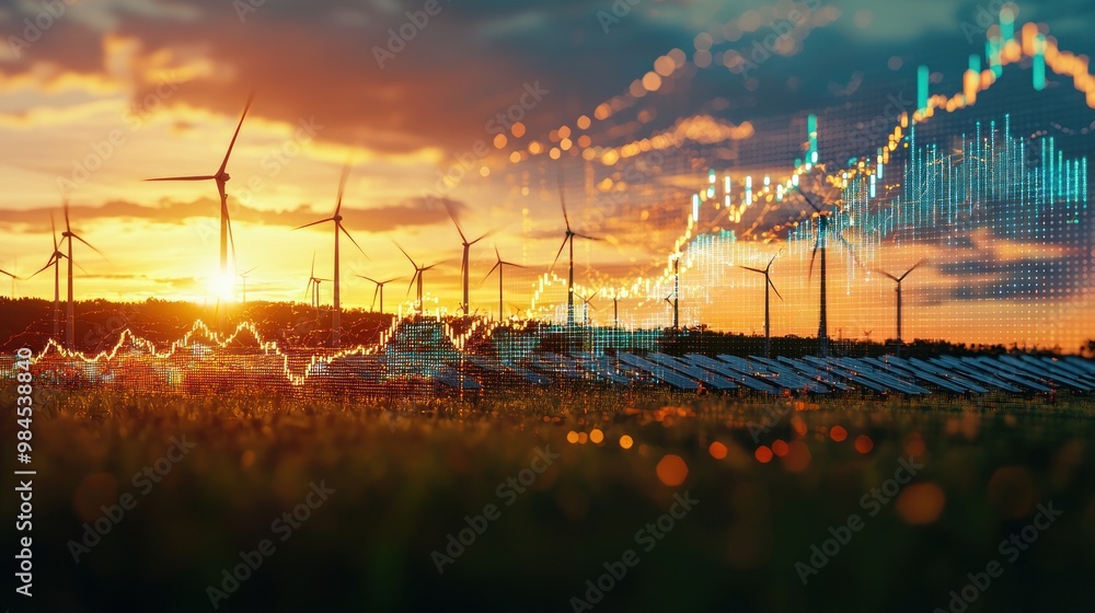 Conceptual image depicting the rise in energy prices, highlighting the ...