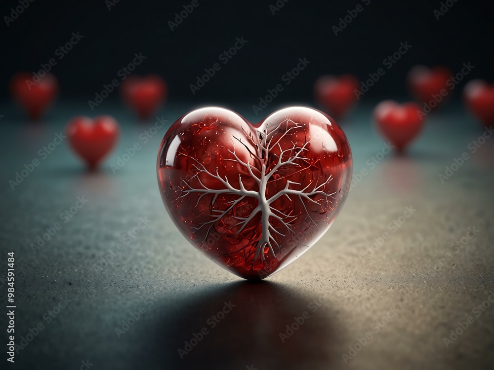 Polished 3D heart animation for organ donation awareness on social ...