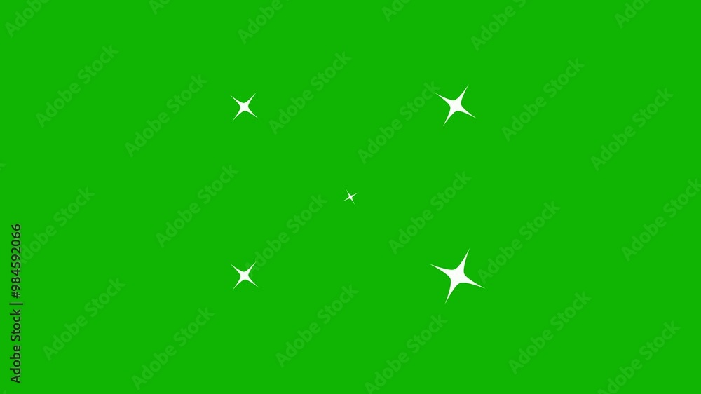sparkling ssparkling stars Shine animation.white cartoon, flat, vector ...