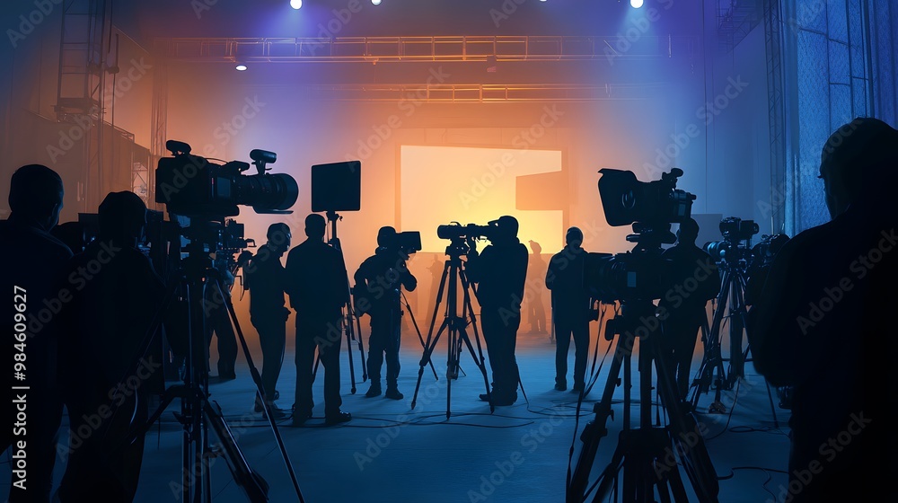 commercial video film movie making lighting set professional studio ...