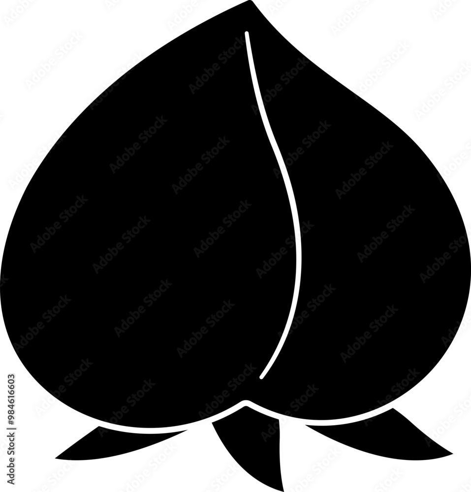 Chinese Shoutao silhouette vector. Pink Chinese peach birthday bun food ...