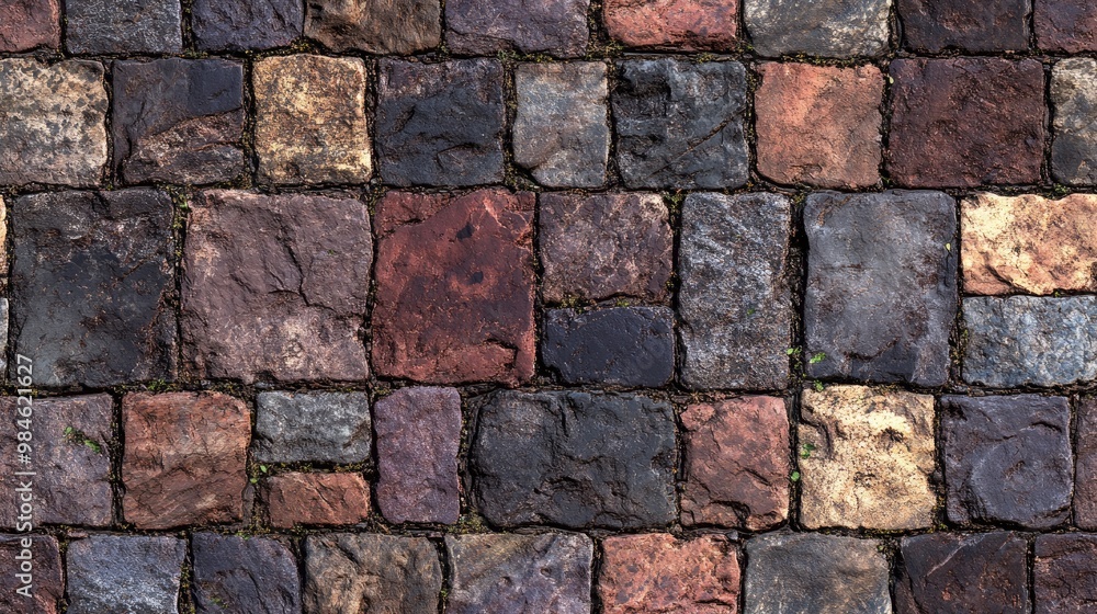 Paving stones displacement texture map for 3D material creation 8K high ...