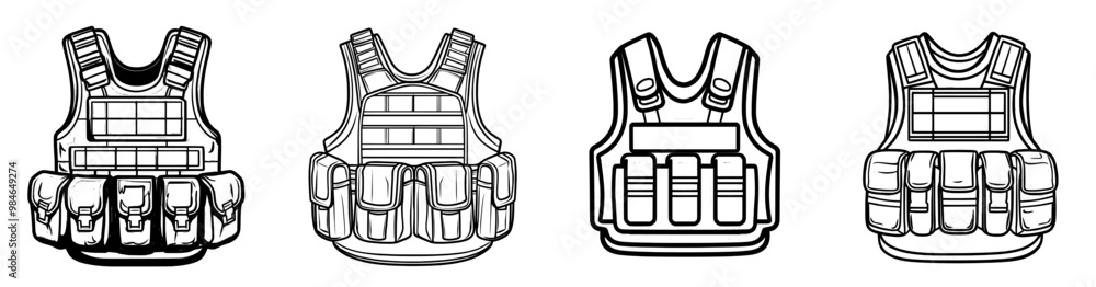 The military silhouette is accompanied by the military logo, uniform ...