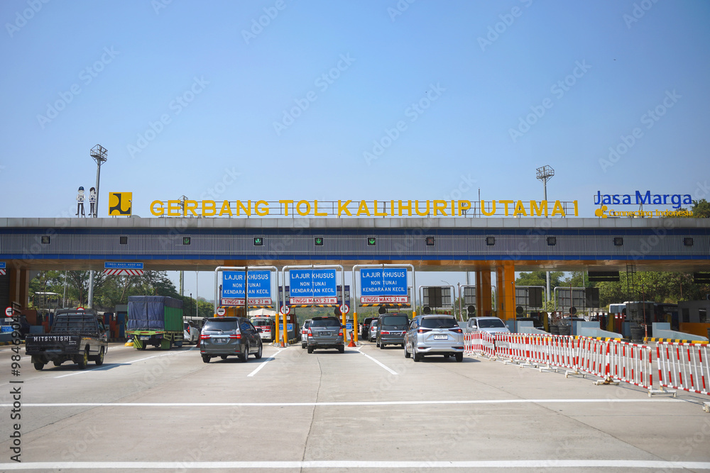 Karawang, Indonesia - September 17, 2024. Kalihurip Utama 1 Toll Gate ...