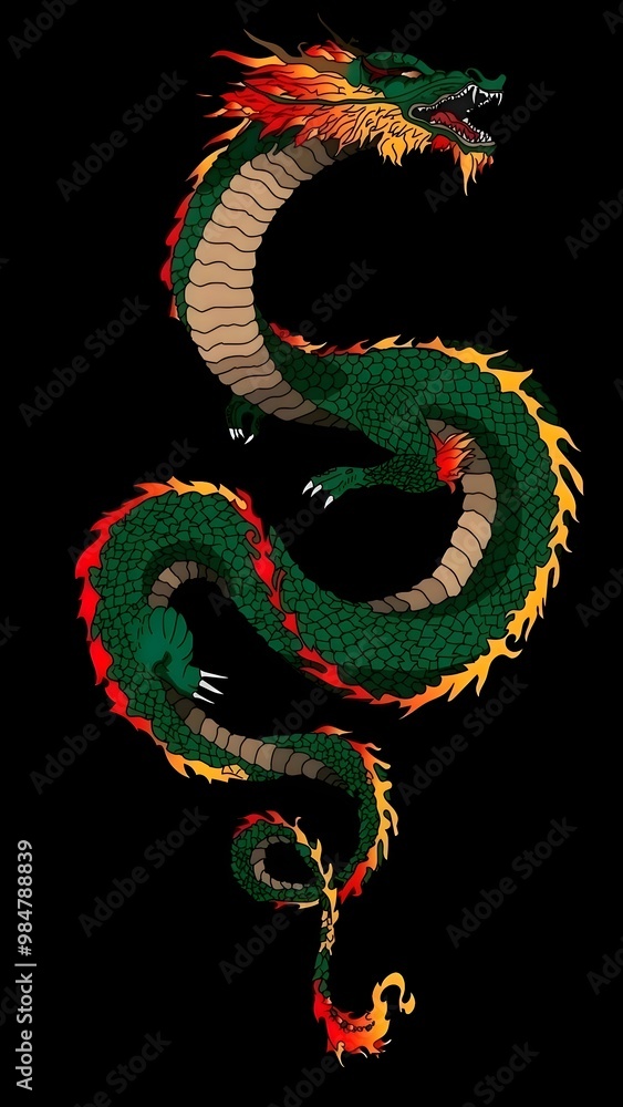 dragon, dragon logo, dragon snake, dragon snake wallpaper, animation ...