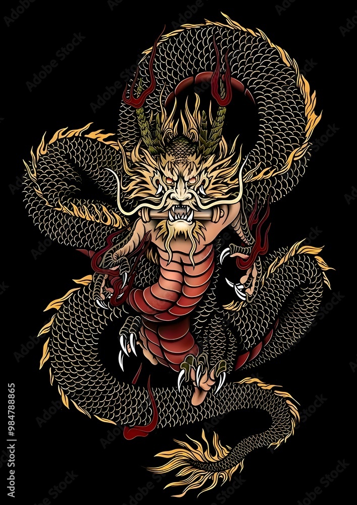 dragon, dragon logo, dragon snake, dragon snake wallpaper, animation ...