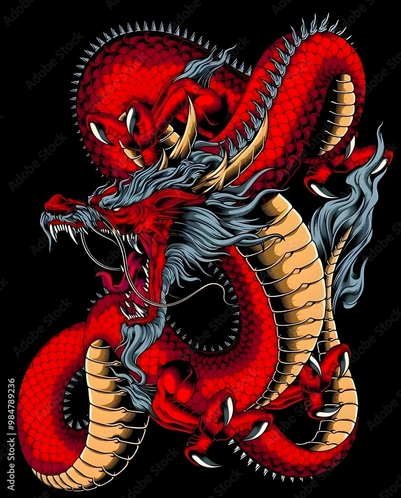 dragon, dragon logo, dragon snake, dragon snake wallpaper, animation ...