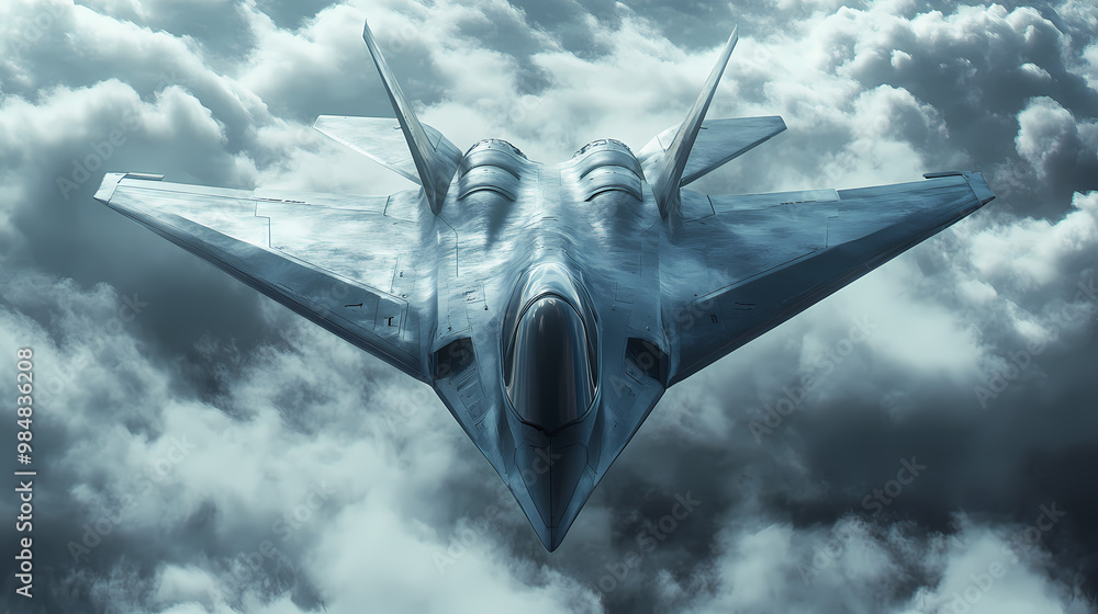 Jet flying air smoke coming out hard surface design ranger sharp ...