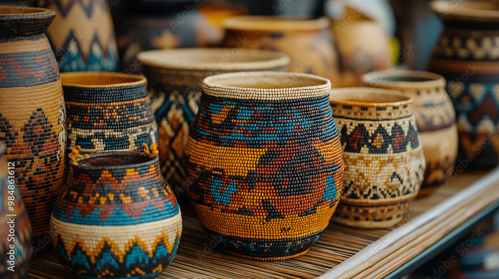 An exploration of Native American art, featuring intricate beadwork and ...