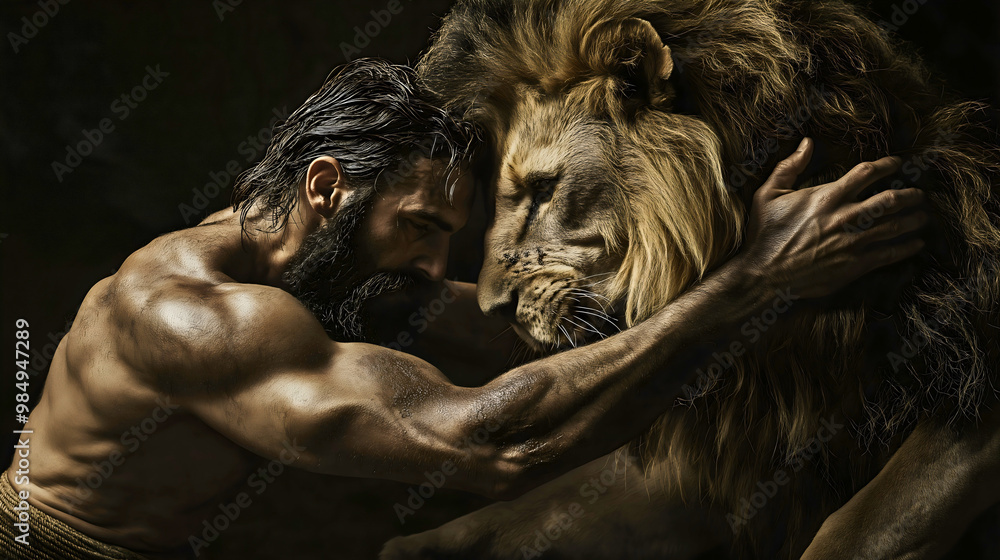 Samson, the strongest man in the Bible, who, with his bare hands and ...