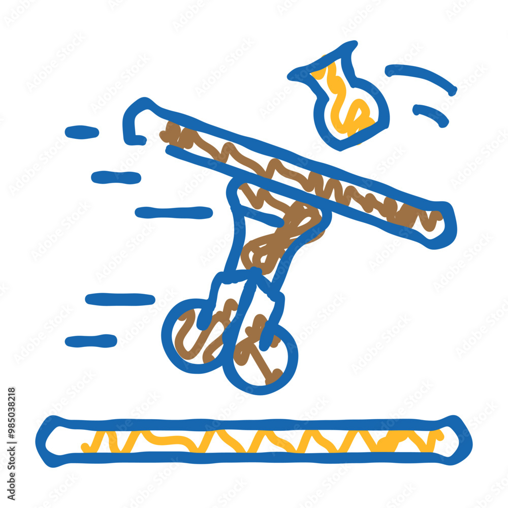 poltergeist fear doodle icon sketch vector. poltergeist fear sign ...
