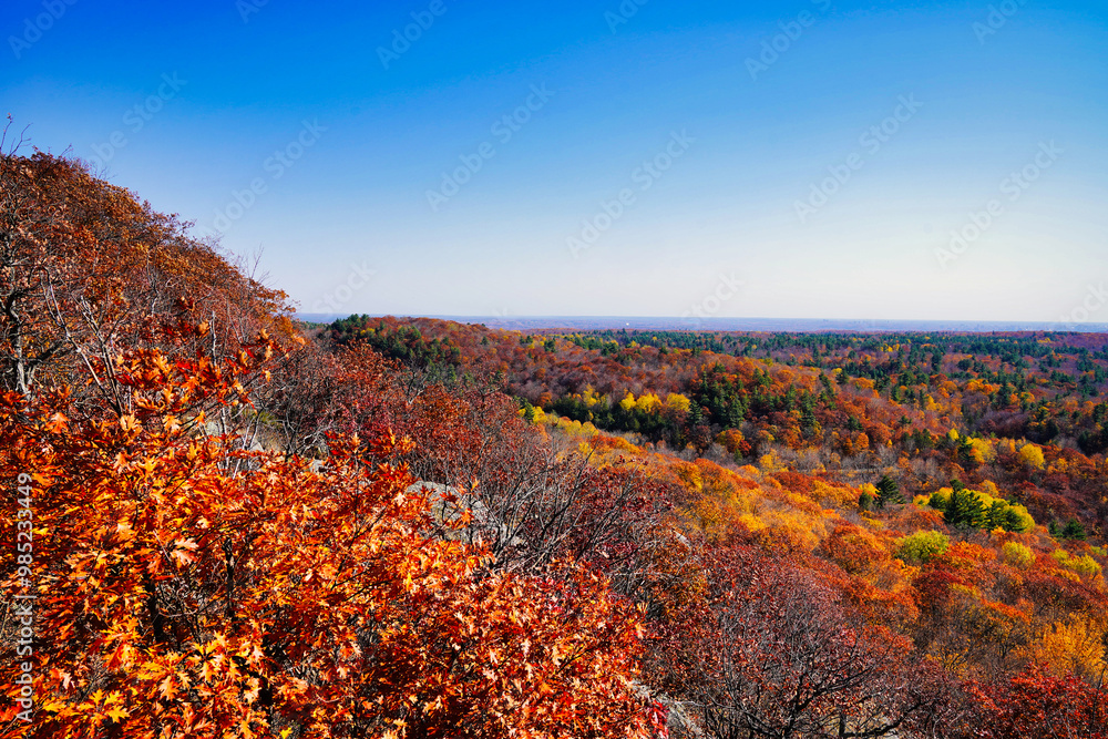 Sweeping vistas from the King mountain and Eardley escarpment with a ...