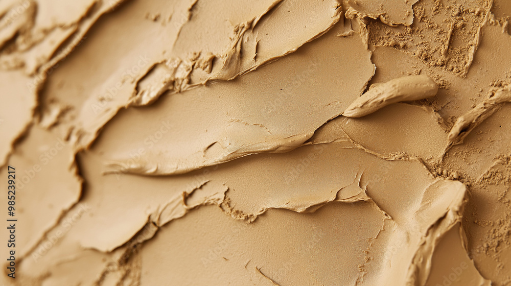 a detailed close-up of artisan pottery clay, emphasizing a smooth ...
