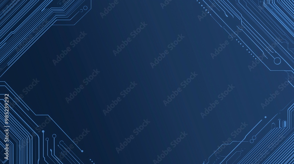 A sleek, modern blud background. text in the center of a power point ...