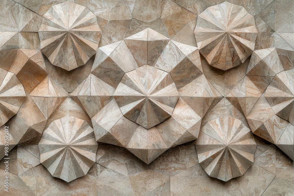 Abstract geometric pattern of overlapping diamond shapes in shades of ... Abstract geometric pattern of overlapping diamond shapes in shades of ...