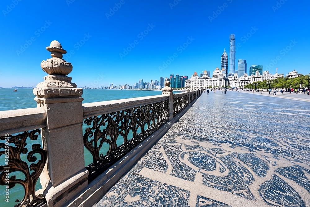 The Bund, Shanghai, a historic waterfront street with stunning views of ...