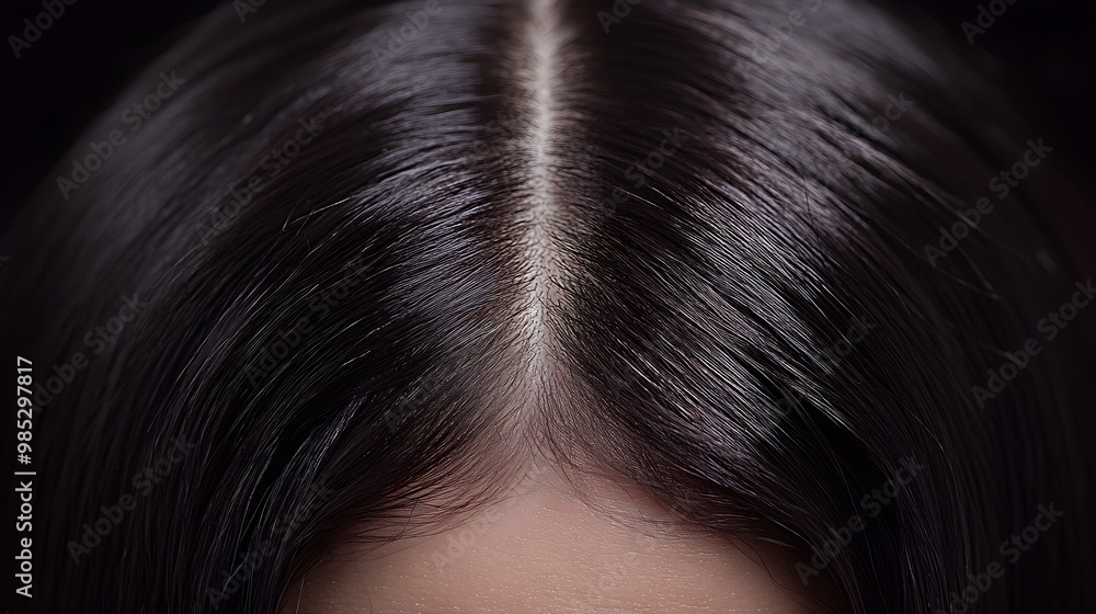Showcase of a dramatic increase in hair density, featuring close-up ...