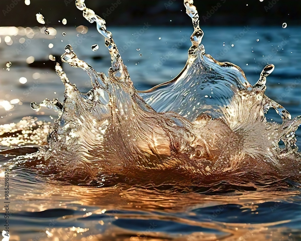 Water Splash Caught in Motion | Water Droplets Flying Through the Air ...