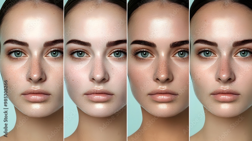 Step-by-step visual infographic of a blackhead removal process, showing ...