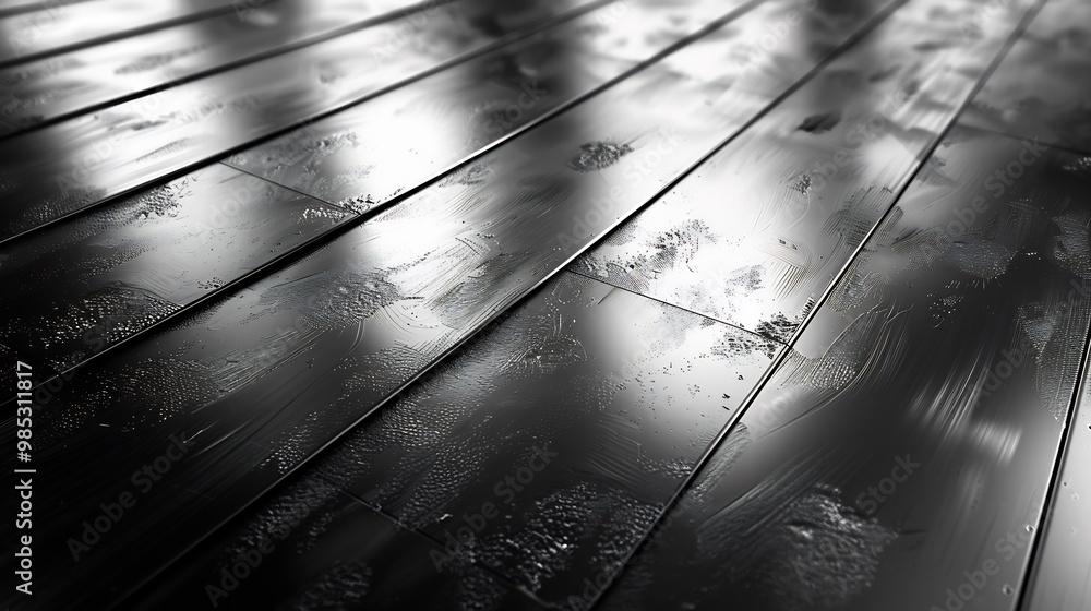 Realistic metal texture brushed surface showing light reflections and ...