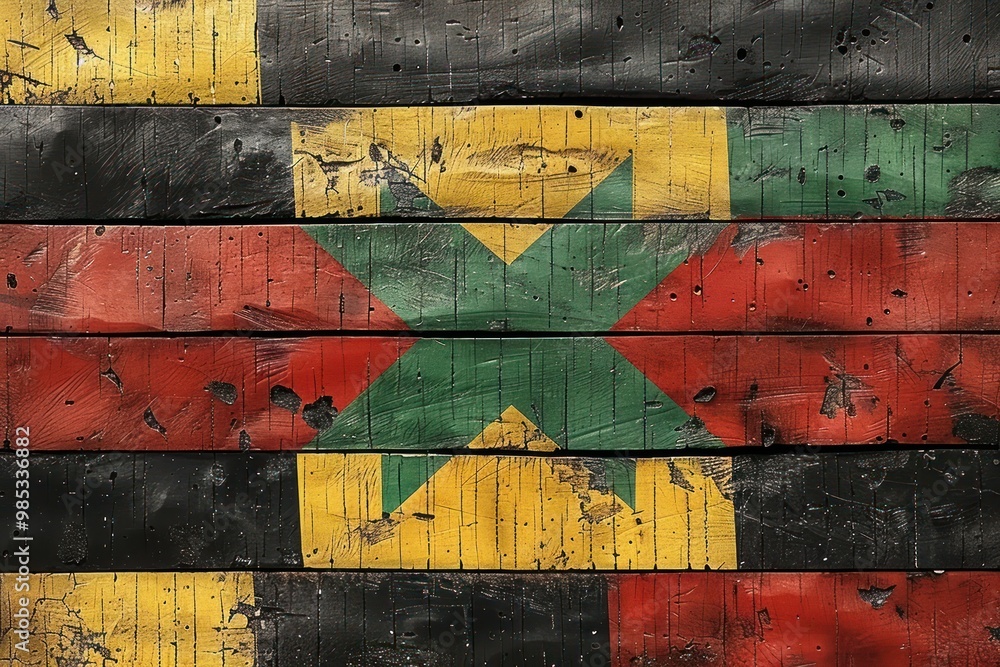 African Kente Style Pan African Flag Repetitive Design Pattern for ...