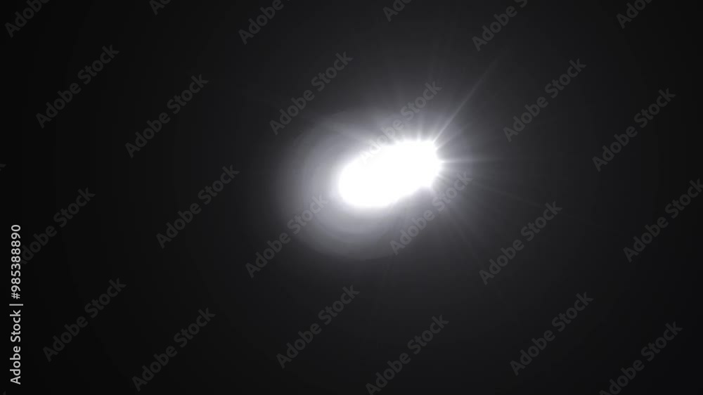 Optical lens flares light streaks shine ray flickering motion animation ...