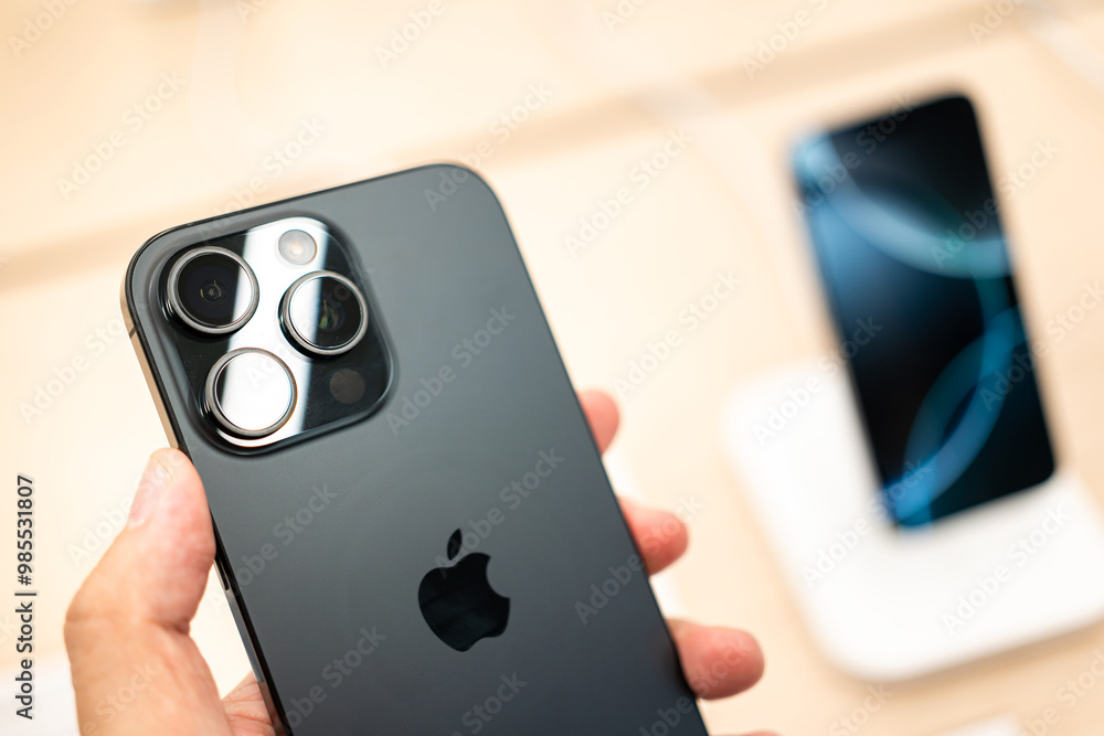Apple launch new smartphone iPhone 16 Pro max displayed in a Store ...