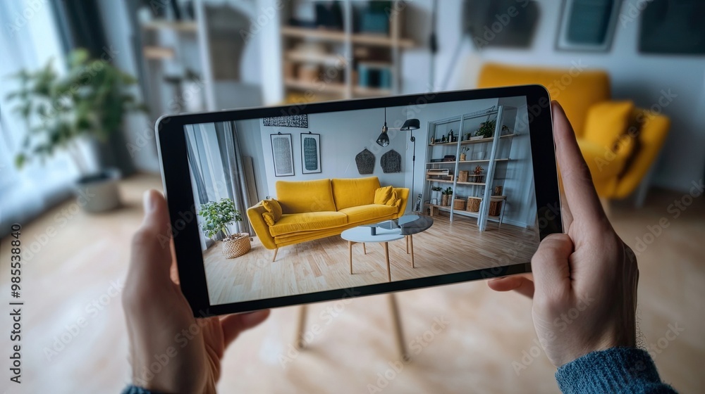 Using a Tablet for Augmented Reality Furniture Try-On in a New House ...