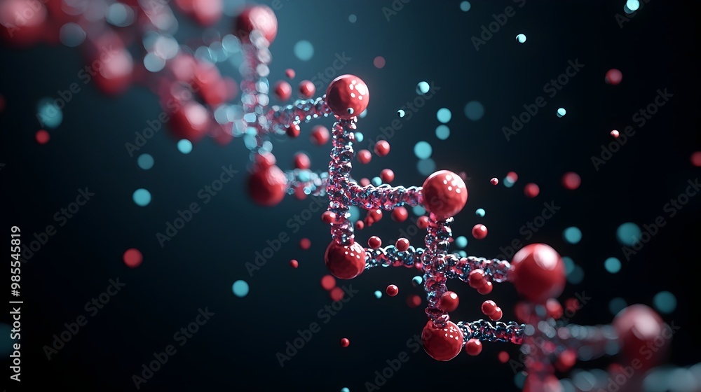 Intricate 3D Genetic Map Showcasing the Complexity of Human DNA ...
