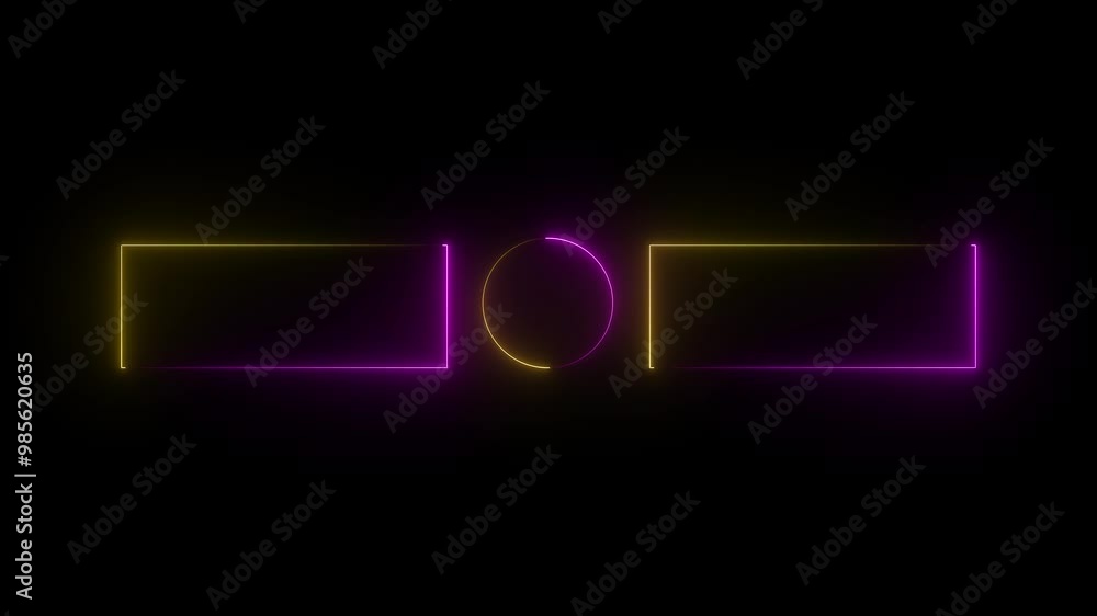 Seamless loop animation rectangles frame ultra video motion graphic. Animated borders frame ...