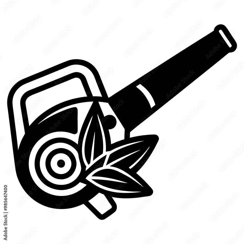 Electric or Gas-Powered Leaf Blower Vector Illustration - SVG & Cricut ...