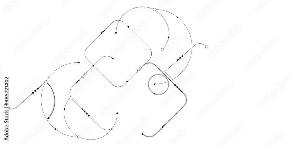 Global communication technology background design. Abstract point and ...