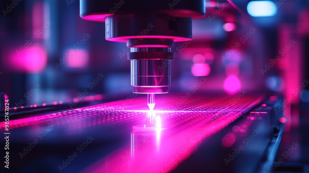 Industrial lasers and beams, showcasing their role in manufacturing ...