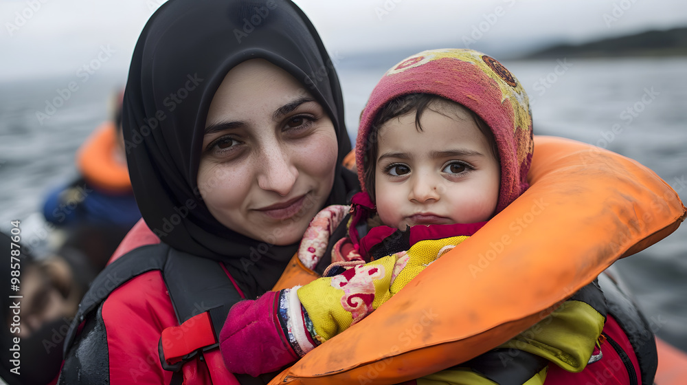 World Refugee Day. Migrating people. Resettlement of people due to war ...