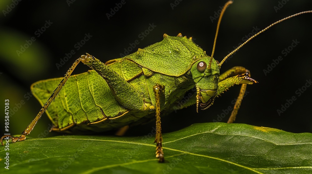 Phyllium, a genus of leaf insects, is renowned for its size and ...