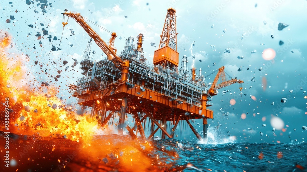 Capturing the turmoil of an offshore earthquake, this artistic ...