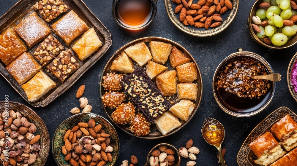 Arabic cuisine: sweets from the Middle East. A delectable assortment of ...