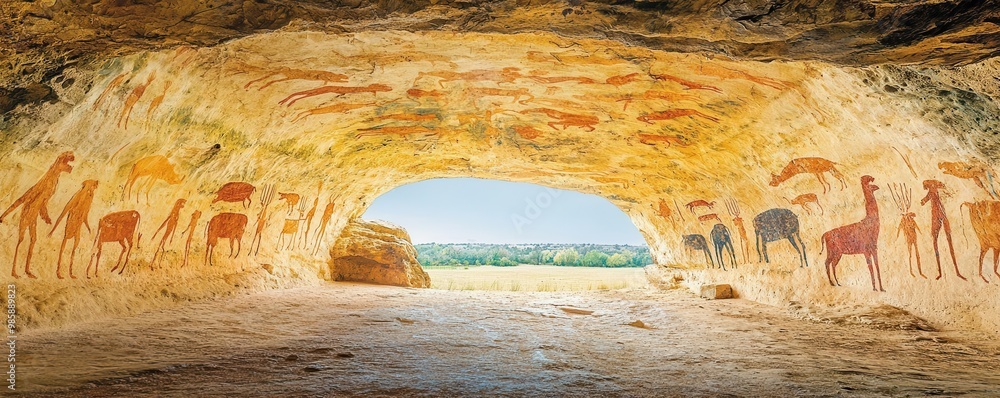 Ancient Cave Paintings of Lascaux The prehistoric cave paintings of ...