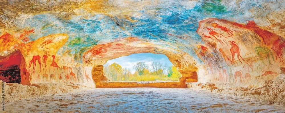 Ancient Cave Paintings of Lascaux The prehistoric cave paintings of ...