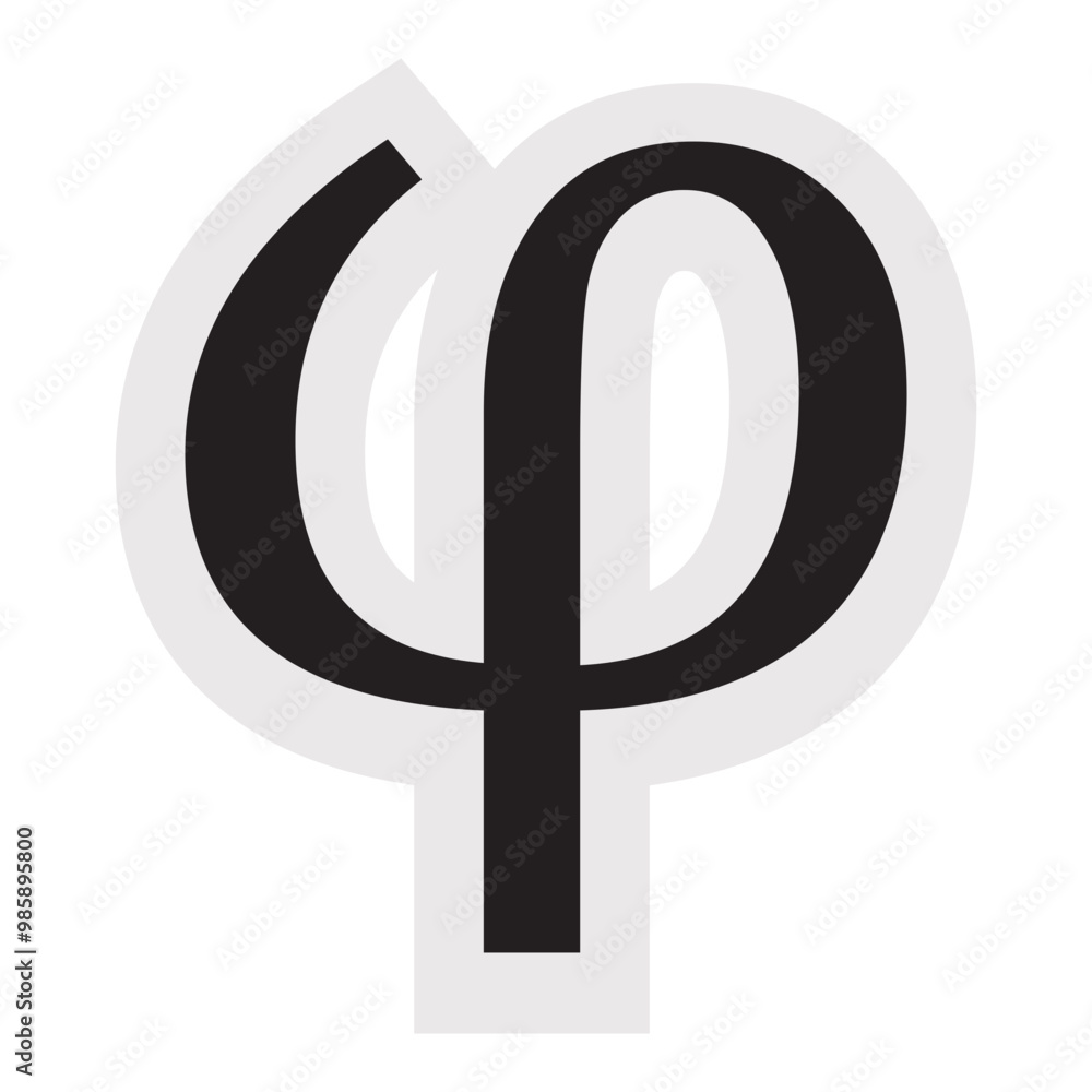 Poster Greek Alphabet Letters Icon Set, Fraternity, Sorority Symbols ...