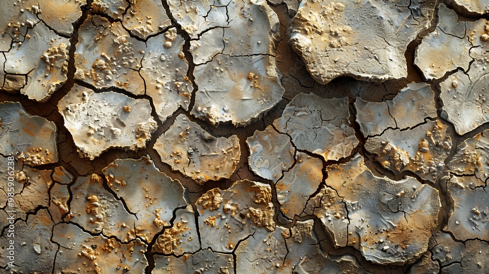Cracked desert floor texture deep fissures and dry earth patterns ...