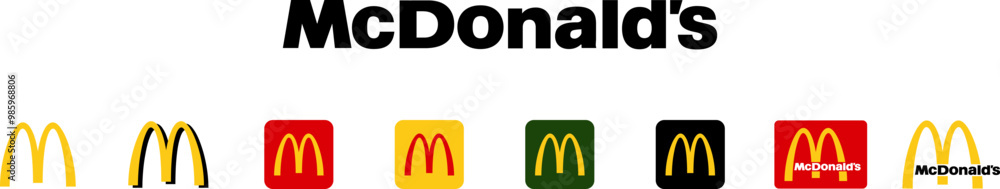 Popular fast food restaurants logo set: McDonald's Fast food logo. Web ... Popular fast food restaurants logo set: McDonald's Fast food logo. Web ...