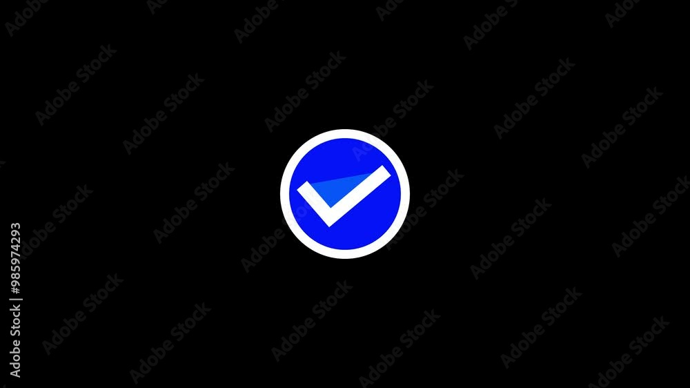 Check mark animations with black background. Check mark icon tick ...