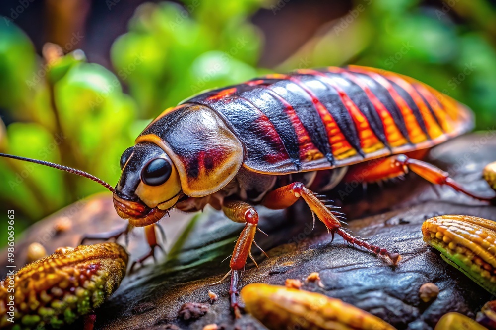 In its natural habitat, a cockroach's ootheca reveals intricate ...