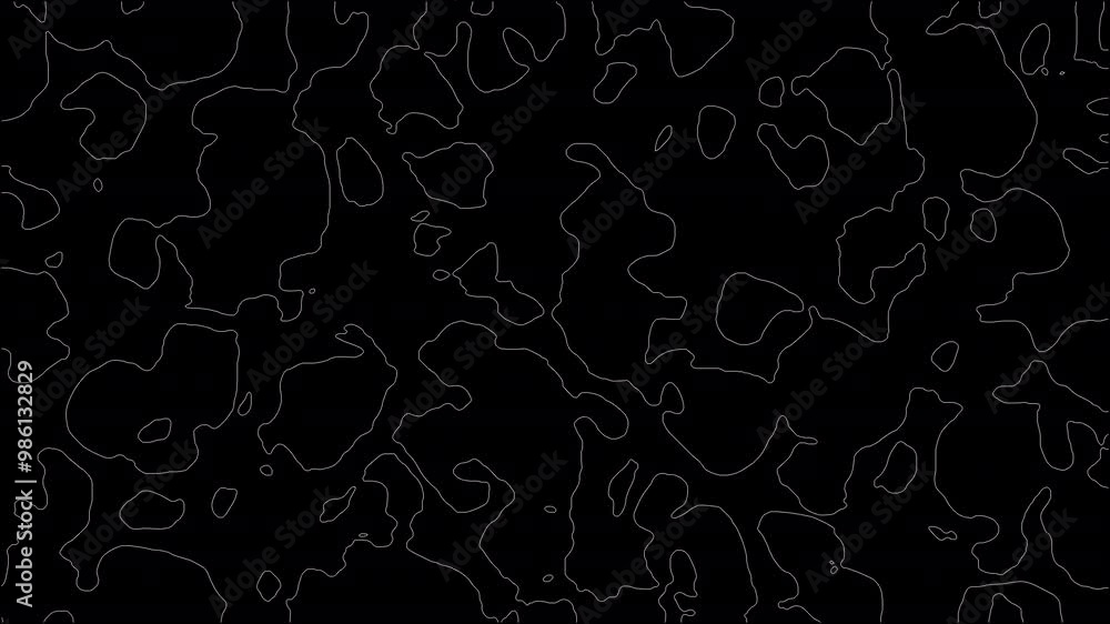 Topographic line map Overlay animation background High-Resolution ...